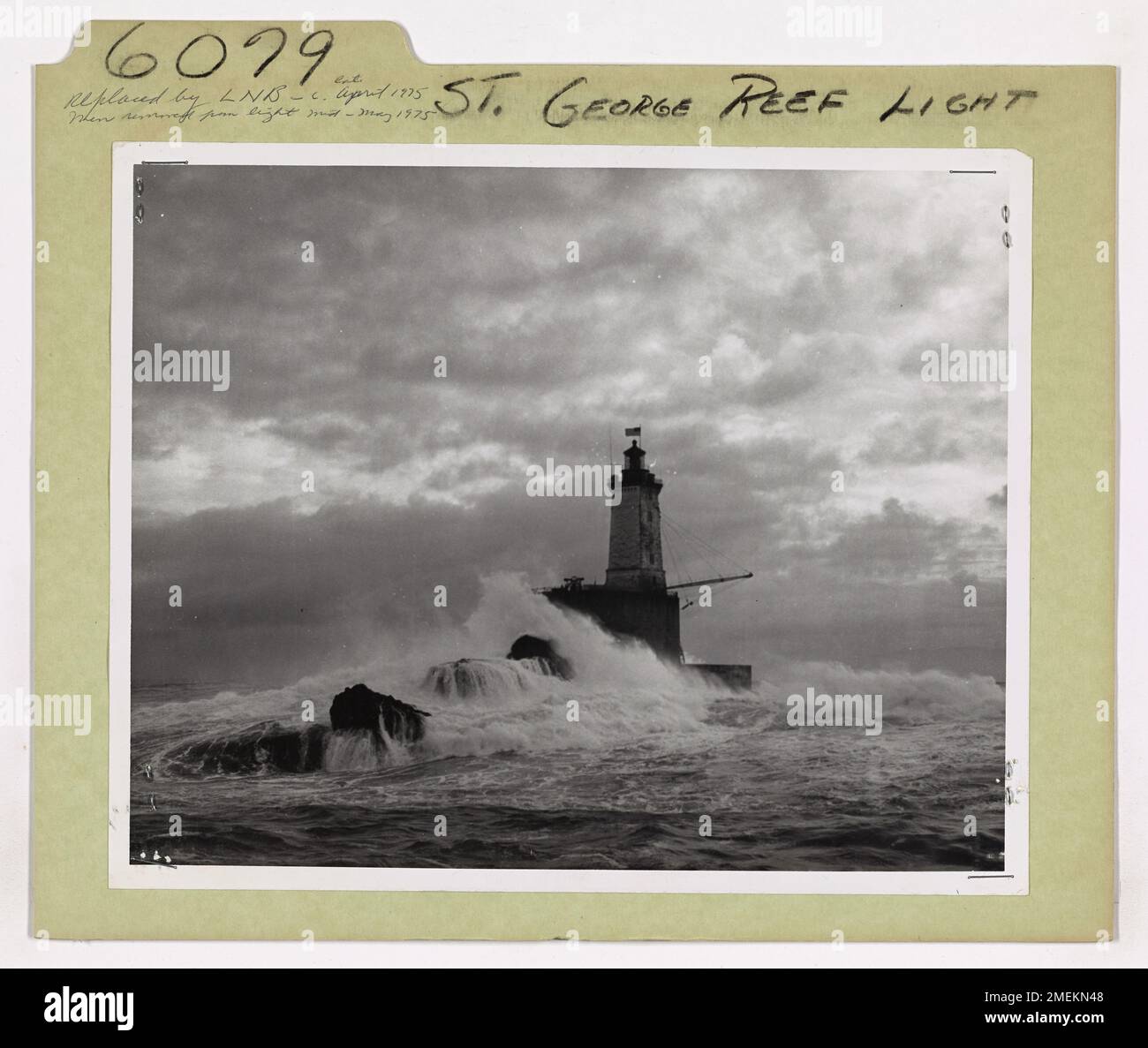 This photograph shows the St. George Reef Light Station, located 6 ...