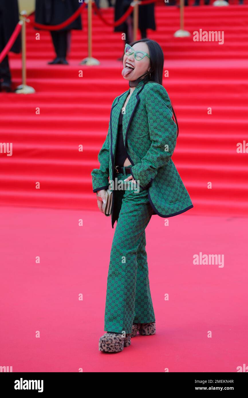 Chinese born Russian actress, film director and singer Yang Ge arrives ...
