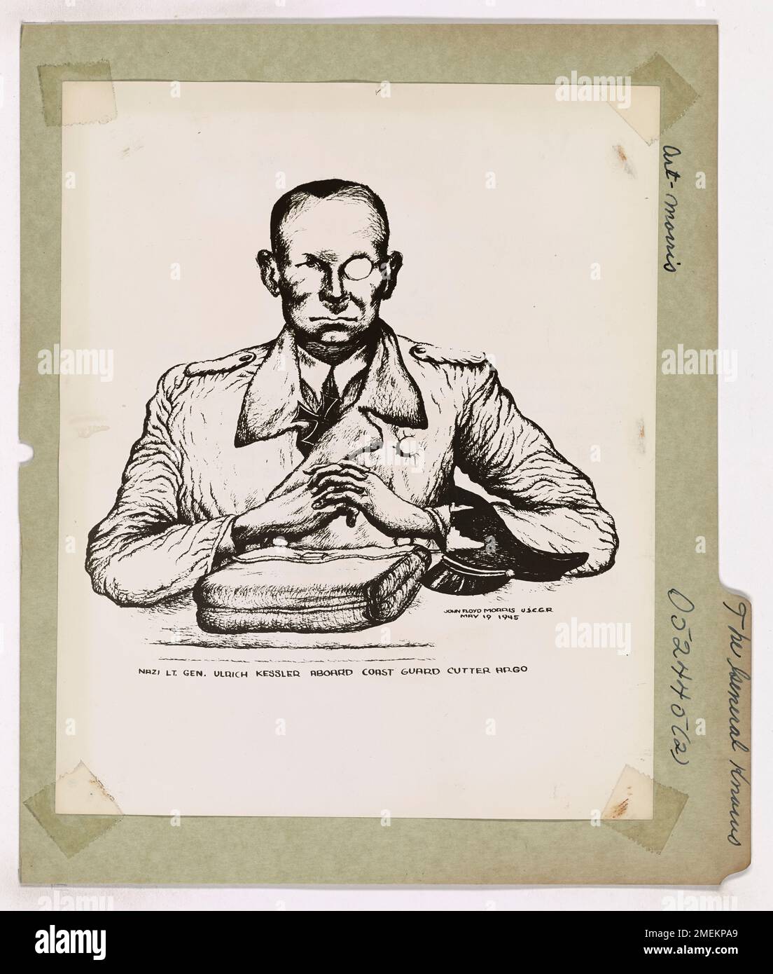 This image shows German Lieutenant General Ulrich Kessler, a prisoner ...