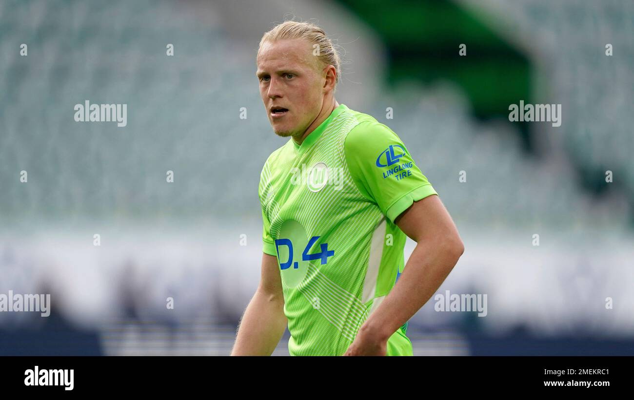 Wolfsburg's Xaver Schlager during the German Bundesliga soccer match ...