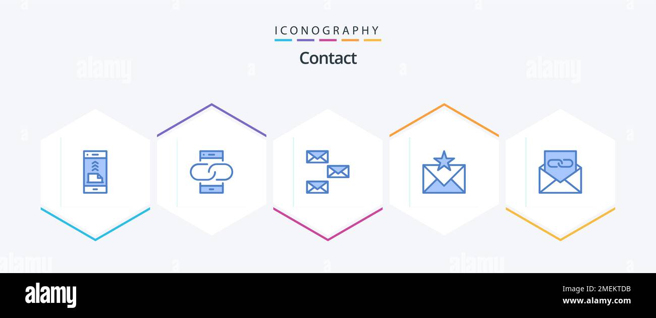 Contact 25 Blue icon pack including envelope. communication. message ...