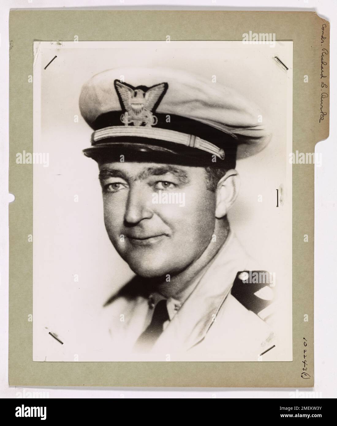 Commander Richard L. Burke of the U.S. Coast Guard is awarded the ...