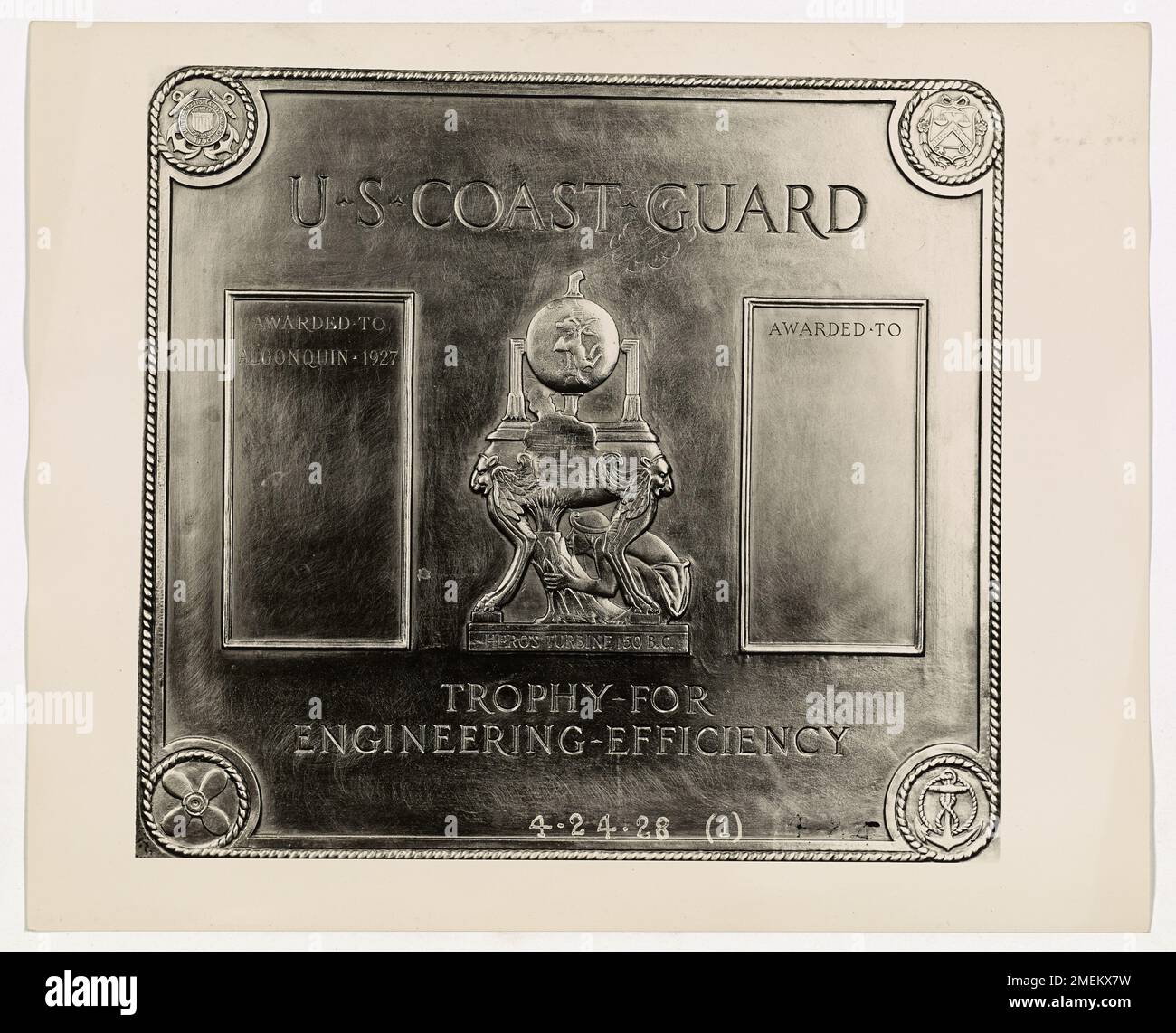 The U.S. Coast Guard Engineering Trophy for Engineering Efficiency is ...