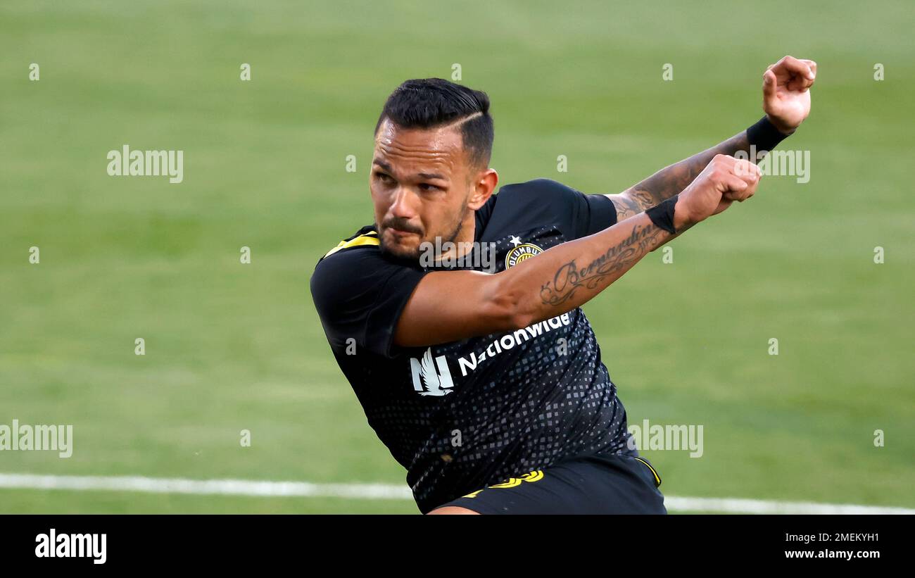 Columbus Crew SC midfielder Artur (8) kicks the ball during an MLS ...