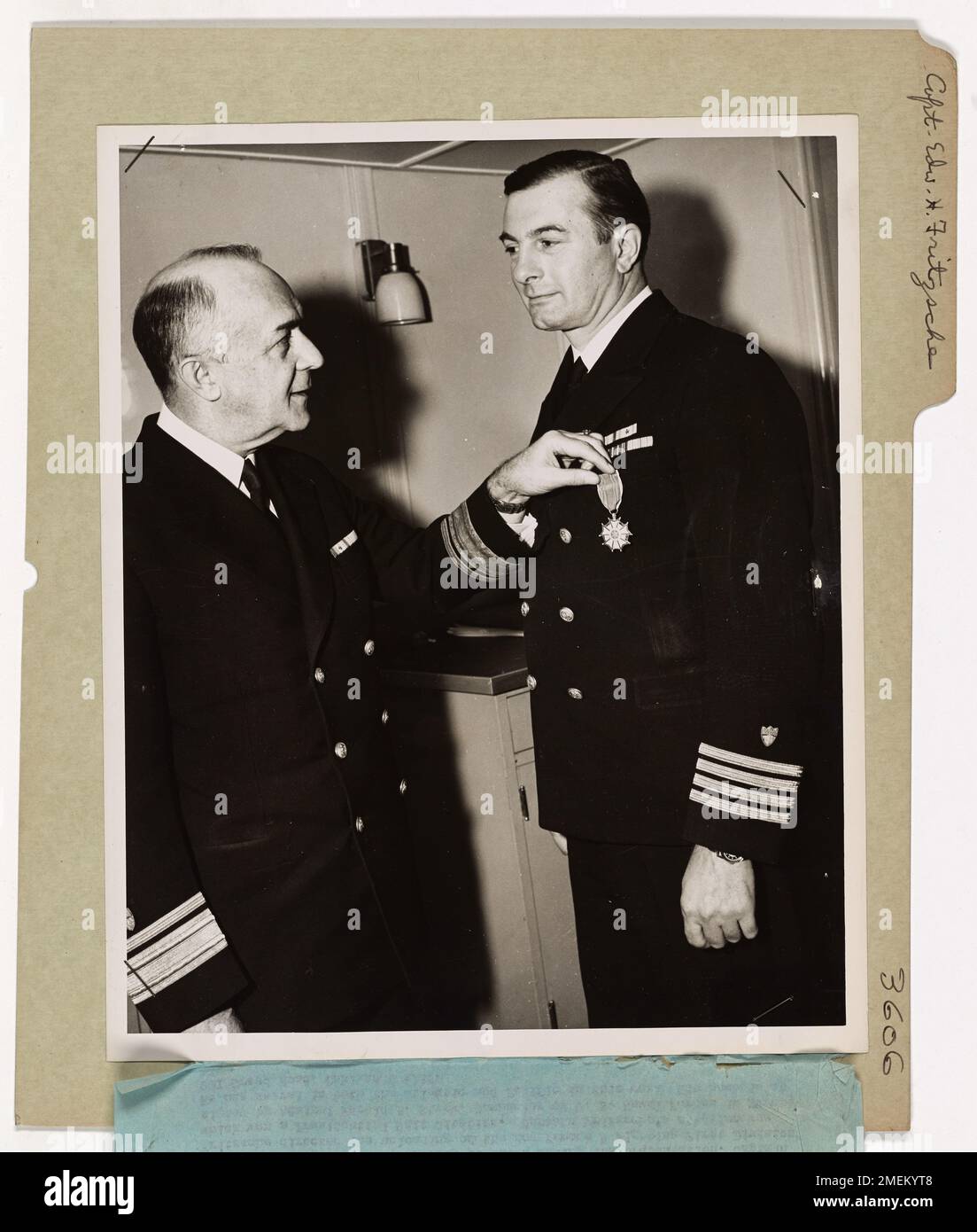 Captain Edward H. Fritzsche of the U.S. Coast Guard is awarded the ...