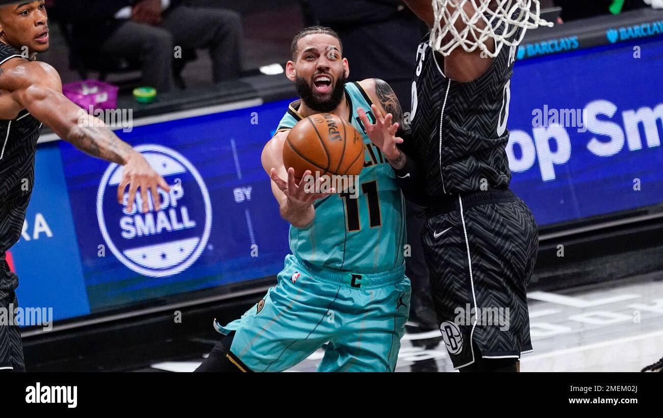Charlotte Hornets forward Cody Martin goes to the basket during the ...