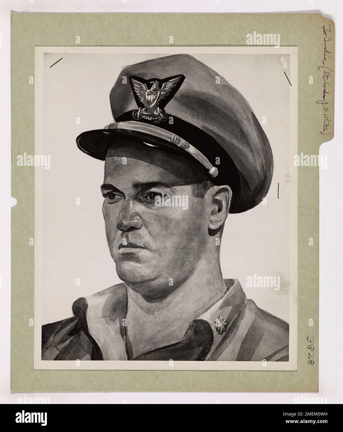 Artwork of Coast Guard Lieutenant Commander Justus P. White, created by ...