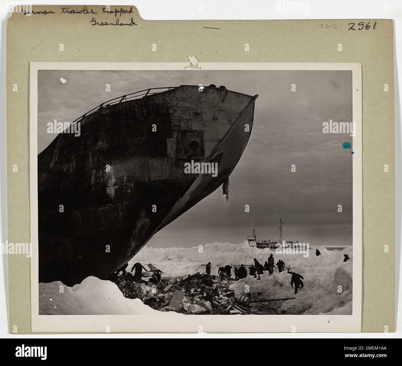 A Coast Guard operation located a German trawler trapped in Arctic ice ...