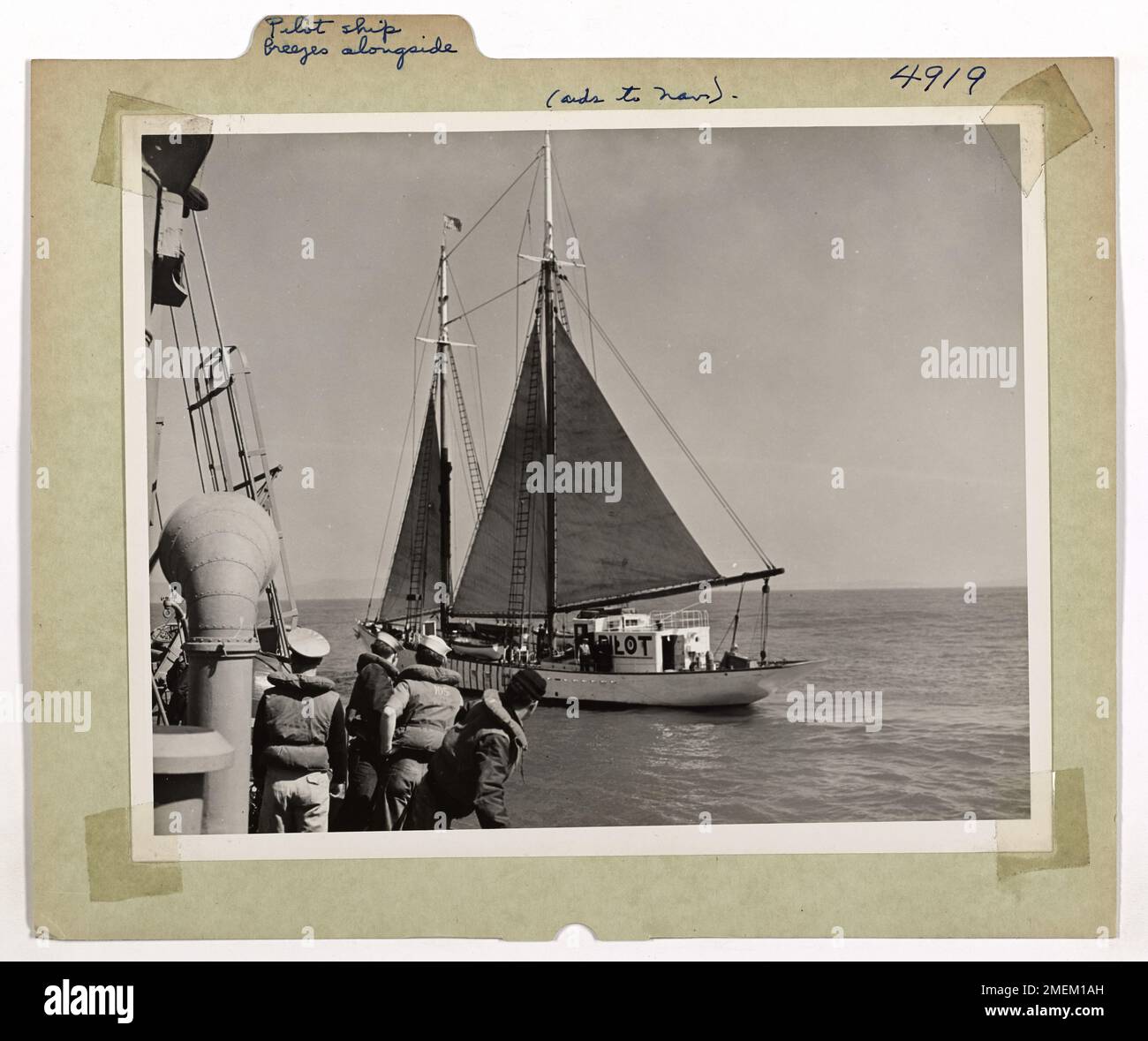 Pilot Ship Breezes Alongside. A freighter has signalled for a pilot ...