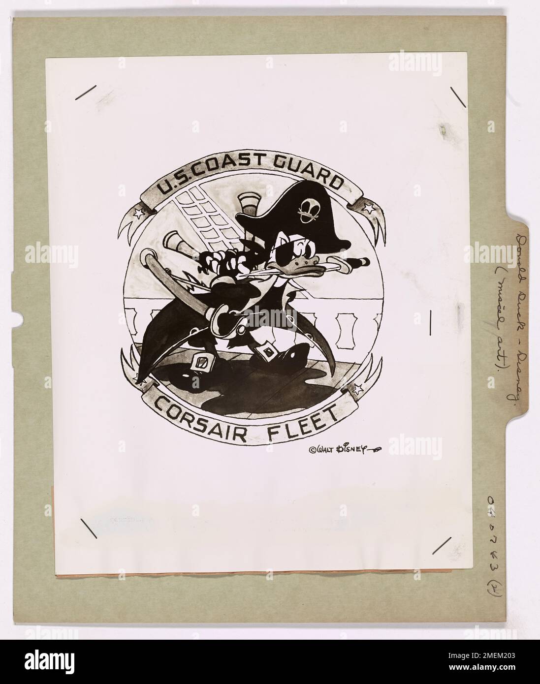 The image depicts Disney's iconic character, Donald Duck, aboard the ...