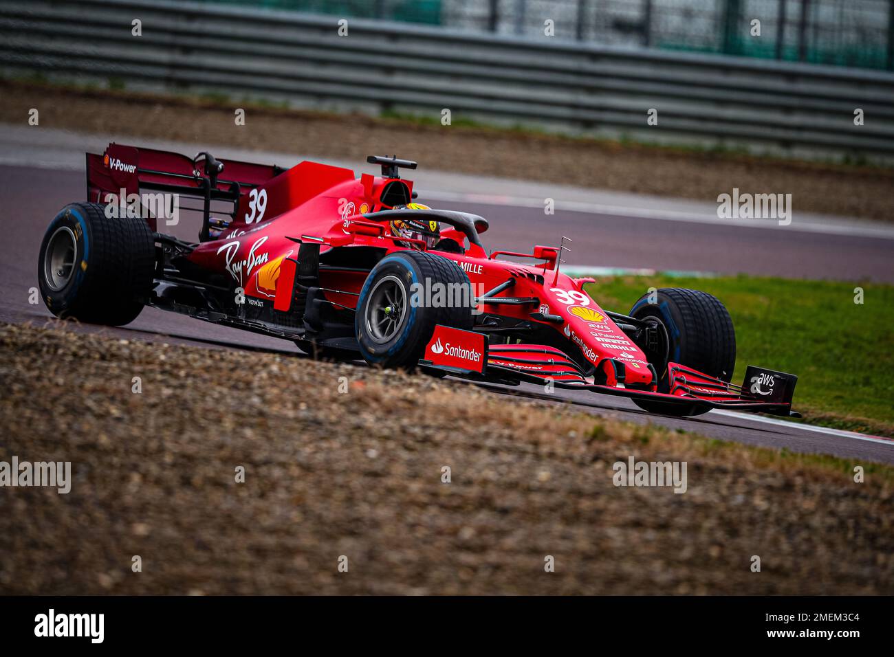 #39 Robert Shwartzman, Scuderia Ferrari during a test with the old 2021 ...
