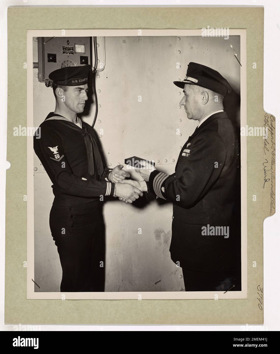 Coxswain Robert G. Ward of Bridgeport, Connecticut, was awarded the ...