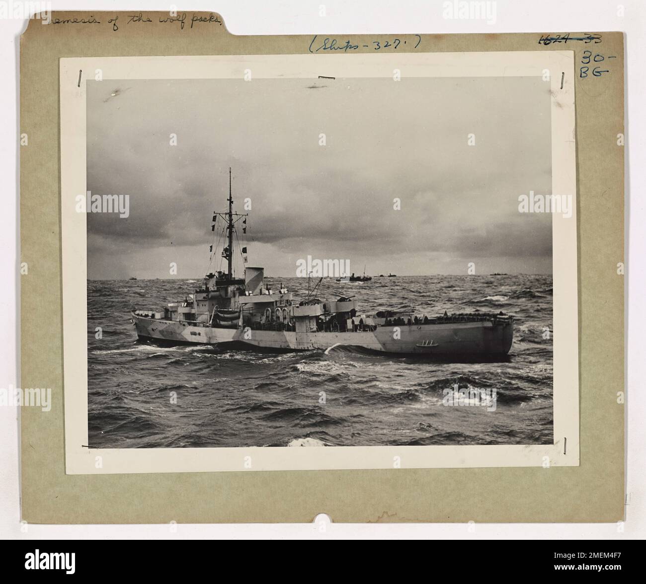 Nemesis of the Wolf Packs. This image depicts a Coast Guard cutter ...