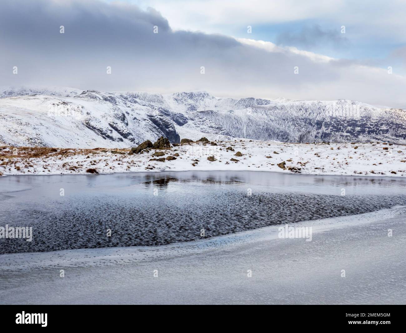 The Helvellyn range from Red Screes, Lake District, UK Stock Photo - Alamy