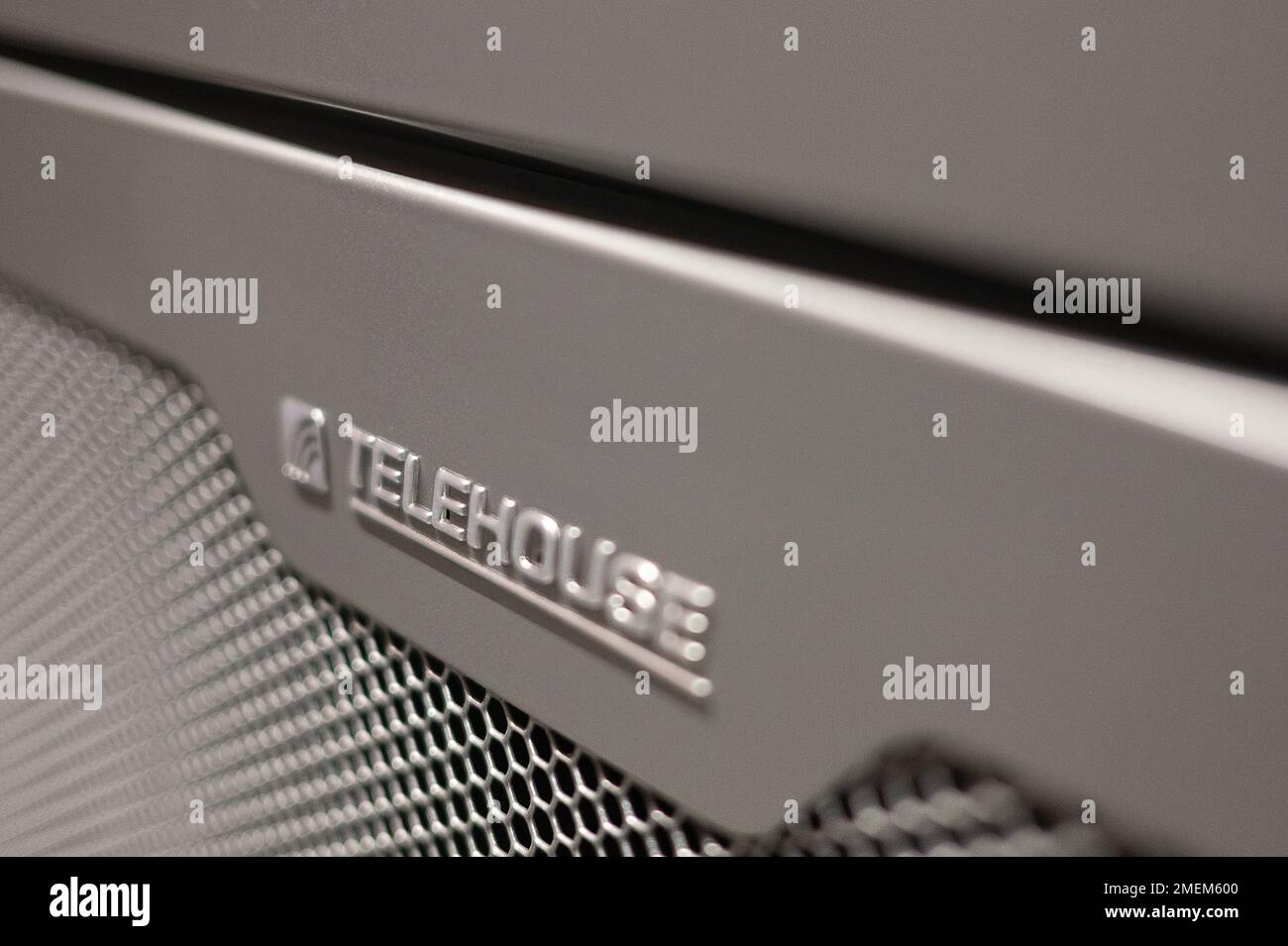 23 January 2023, Hessen, Frankfurt/Main: The logo of Telehouse Germany ...