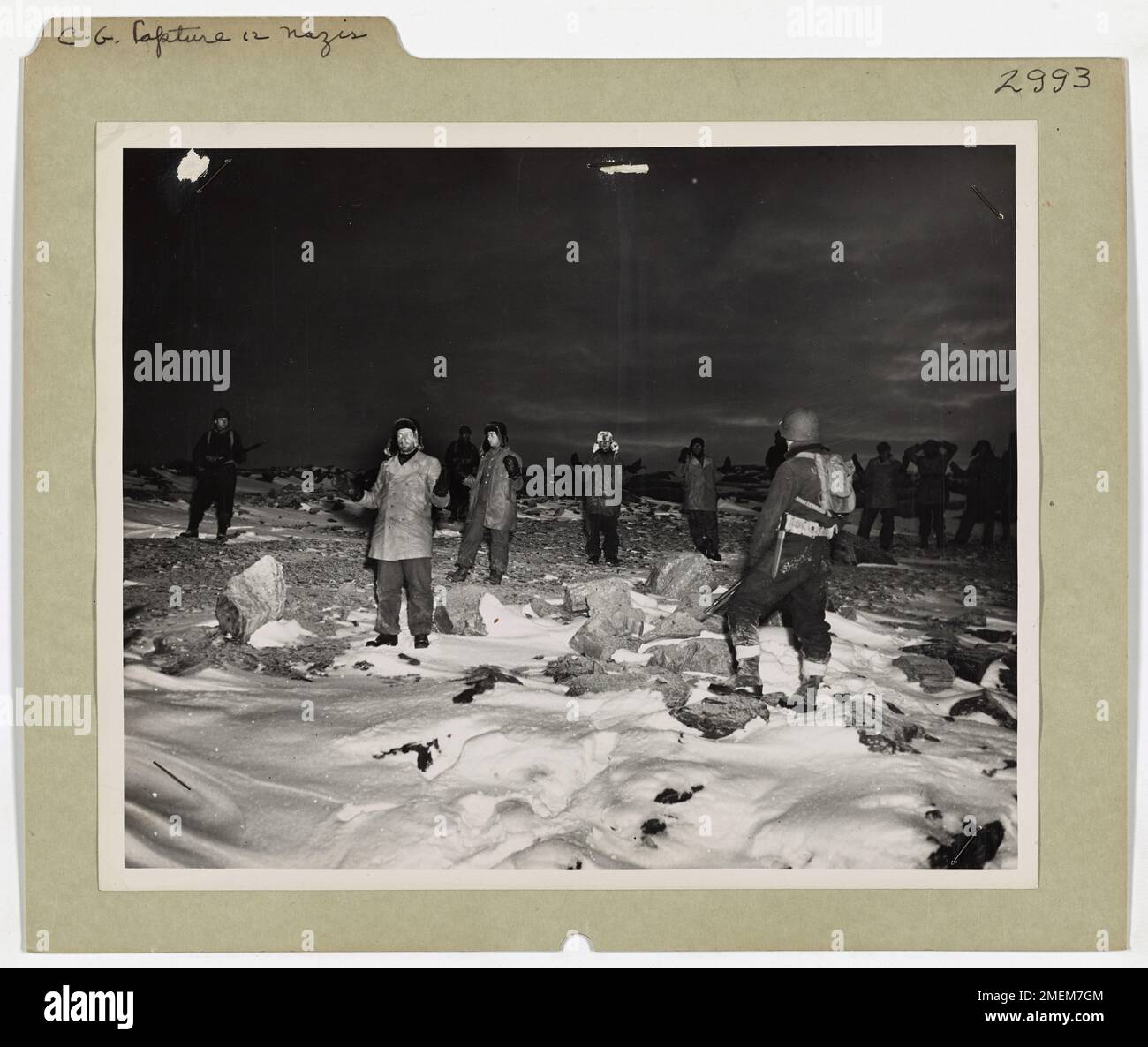 Coast Guardsmen aboard a combat cutter capture 12 German soldiers at ...