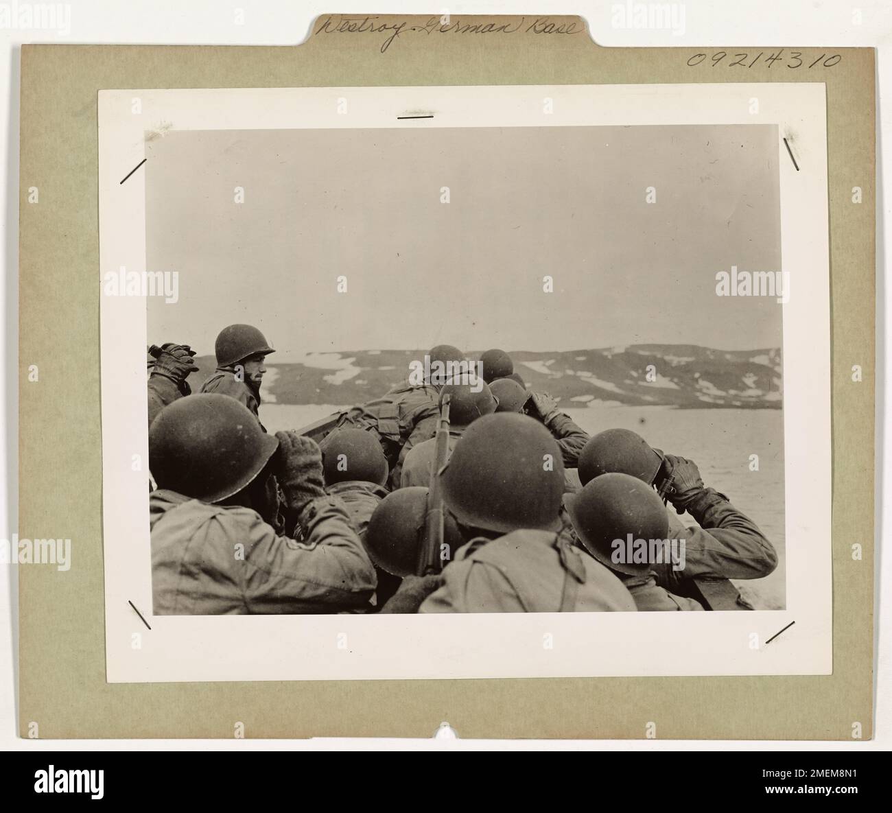 Coast Guardsmen and soldiers target a German radio base in Greenland ...