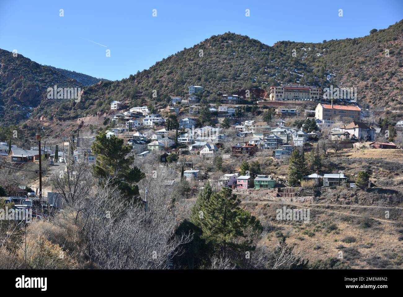 Jerome, AZ. U.S.A. May 18, 2018. A National Historical Landmark 1967 ...