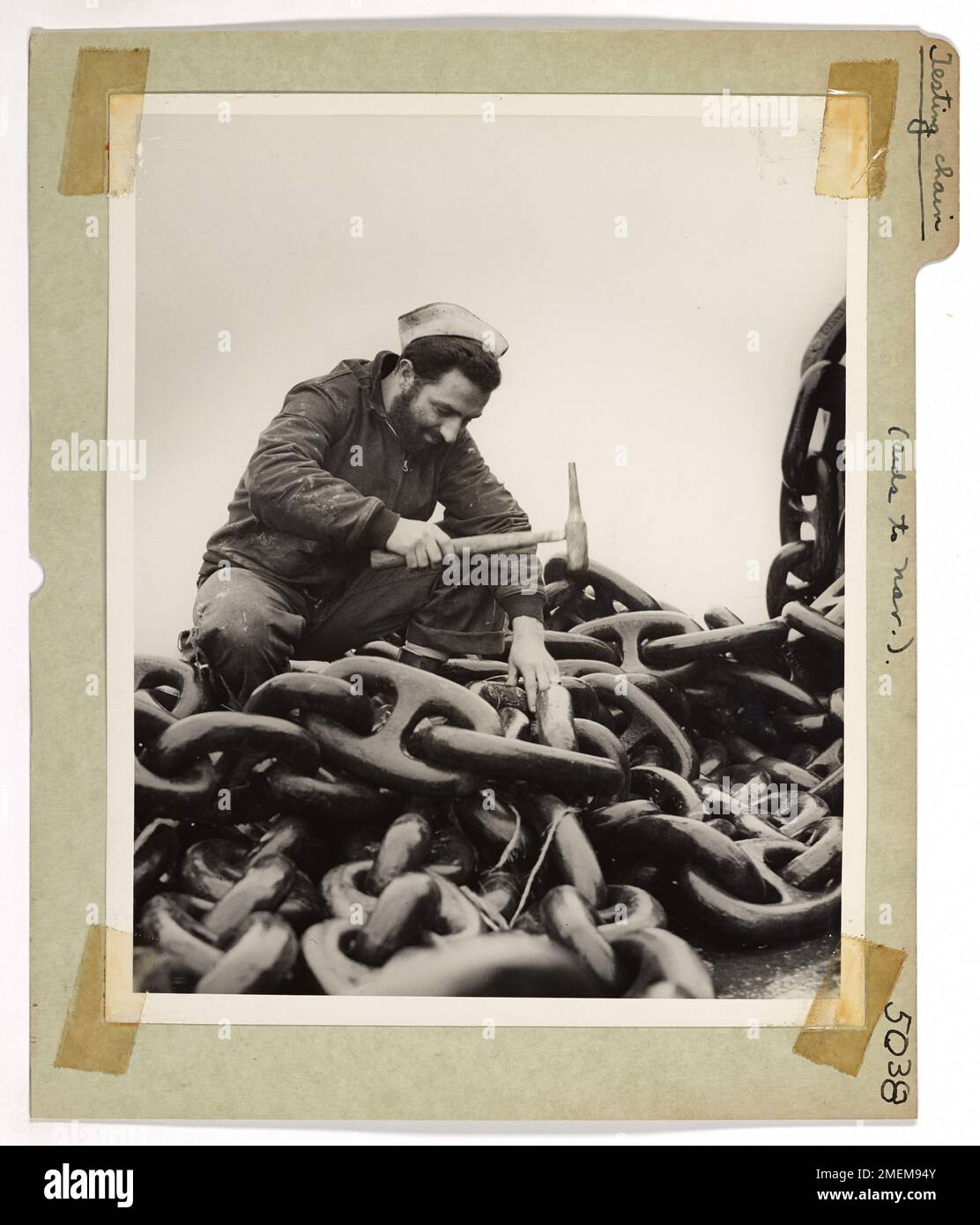 A Coast Guard Buoy Tender, LAUREL, demonstrates the process of planting ...