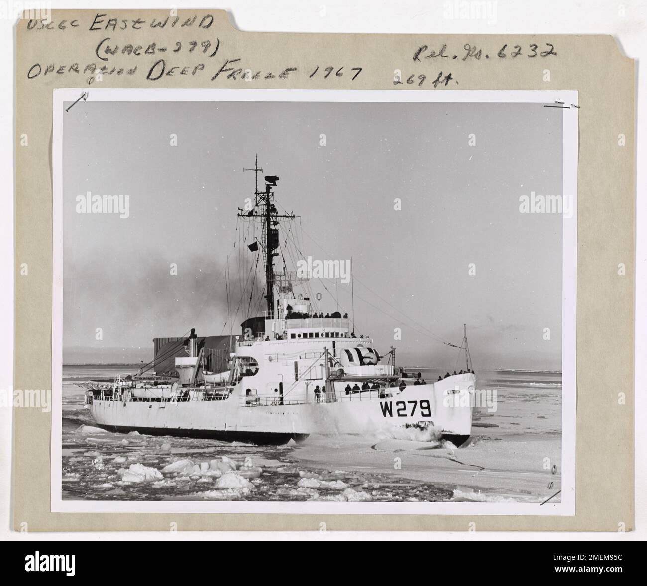 The U.S. Coast Guard icebreaker Eastwind (WAGB-279) clears a path ...