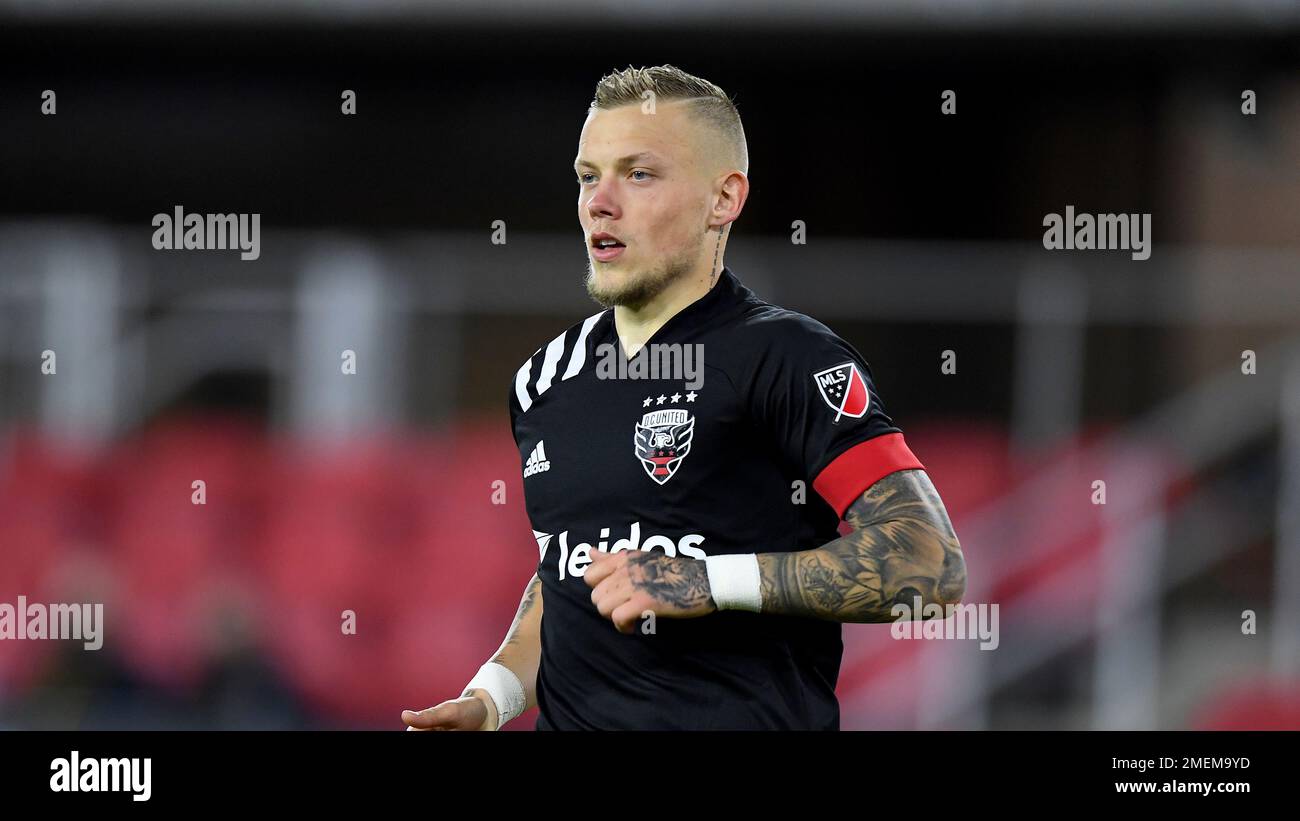 D.C. United forward Erik Sorga (50) runs against New York City FC ...