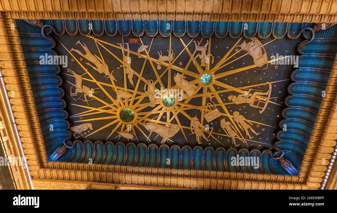 Egyptian staircase, Harrods, London Stock Photo - Alamy