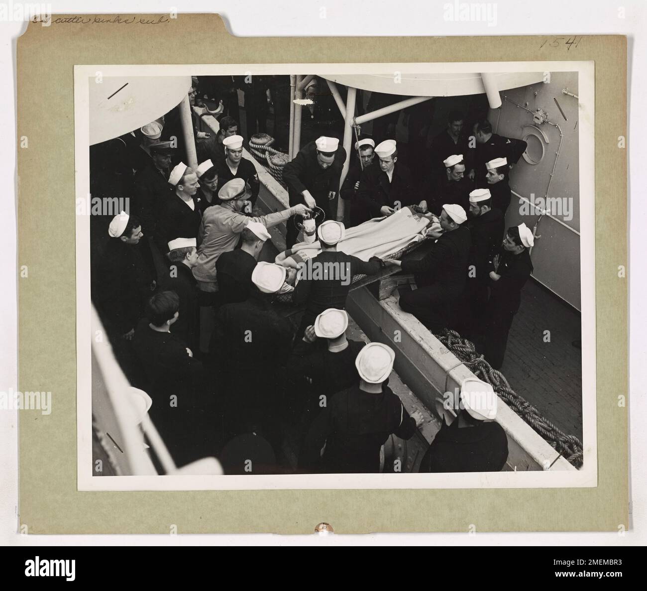 Coast Guardsman Robert J. Croak is transferred off the Coast Guard ...