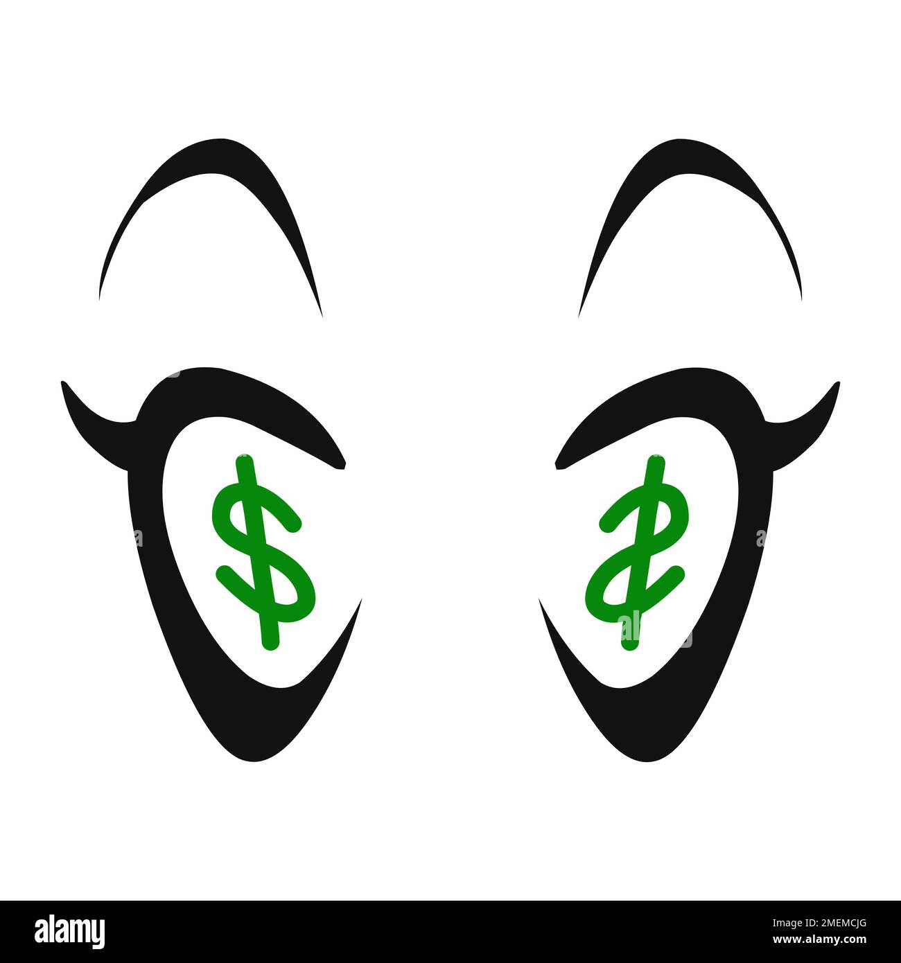 Illustration design dollar eye graphics. Perfect for stickers, tattoos ...