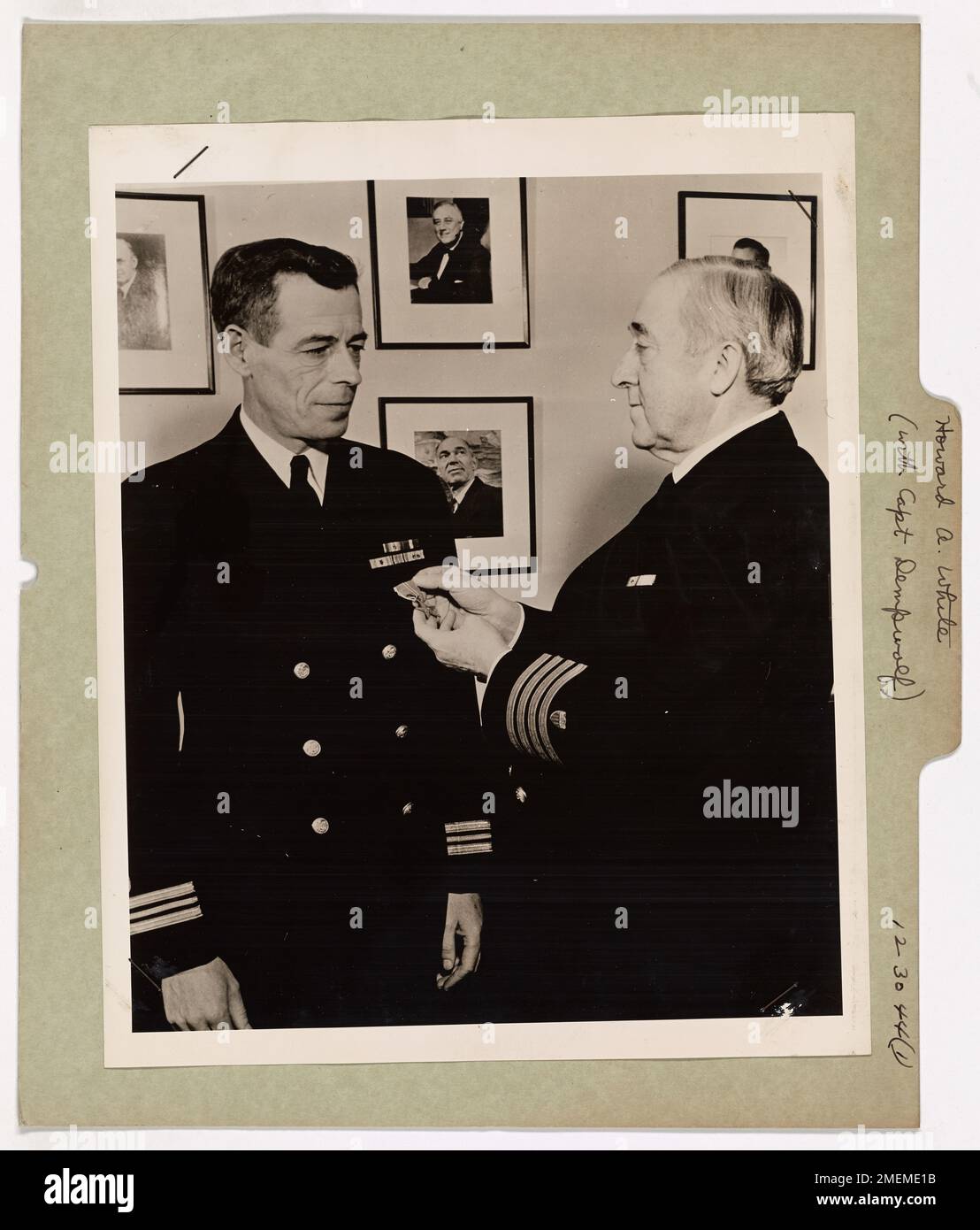Lieutenant Commander Howard A. White of Hampton Bays, L.I., was awarded ...