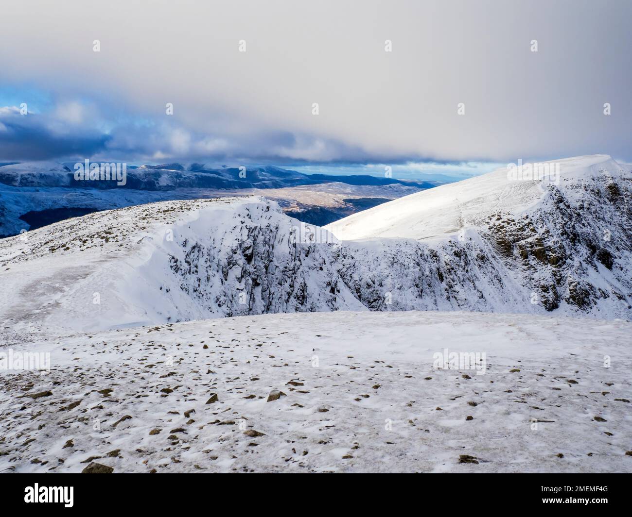 Looking along the Helvellyn range, Lake District, UK Stock Photo - Alamy