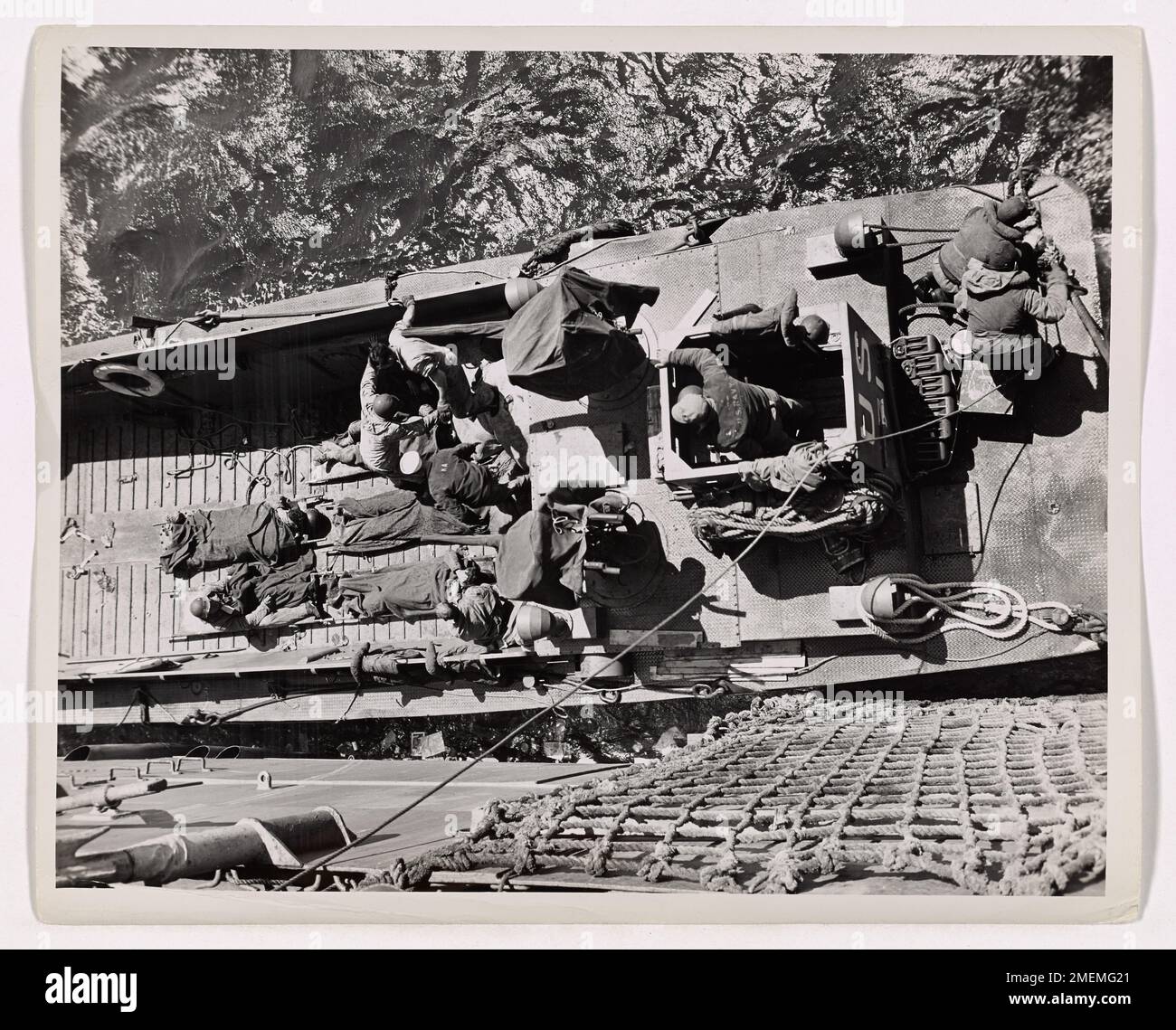 Wounded soldiers from the initial stages of the Allied landings in ...