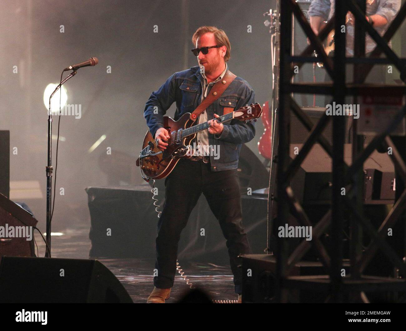 Dan Auerbach with The Black Keys perform during the Triller Fight Club ...