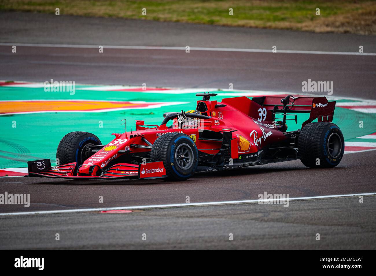 #39 Robert Shwartzman, Scuderia Ferrari during a test with the old 2021 ...