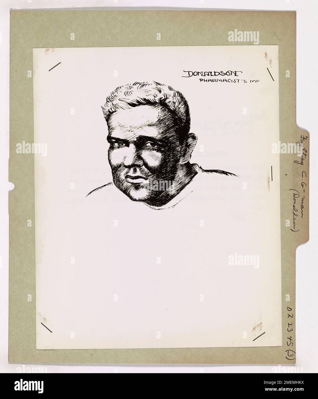 A portrait of Coast Guardsman James B. Donaldson, captured by combat ...