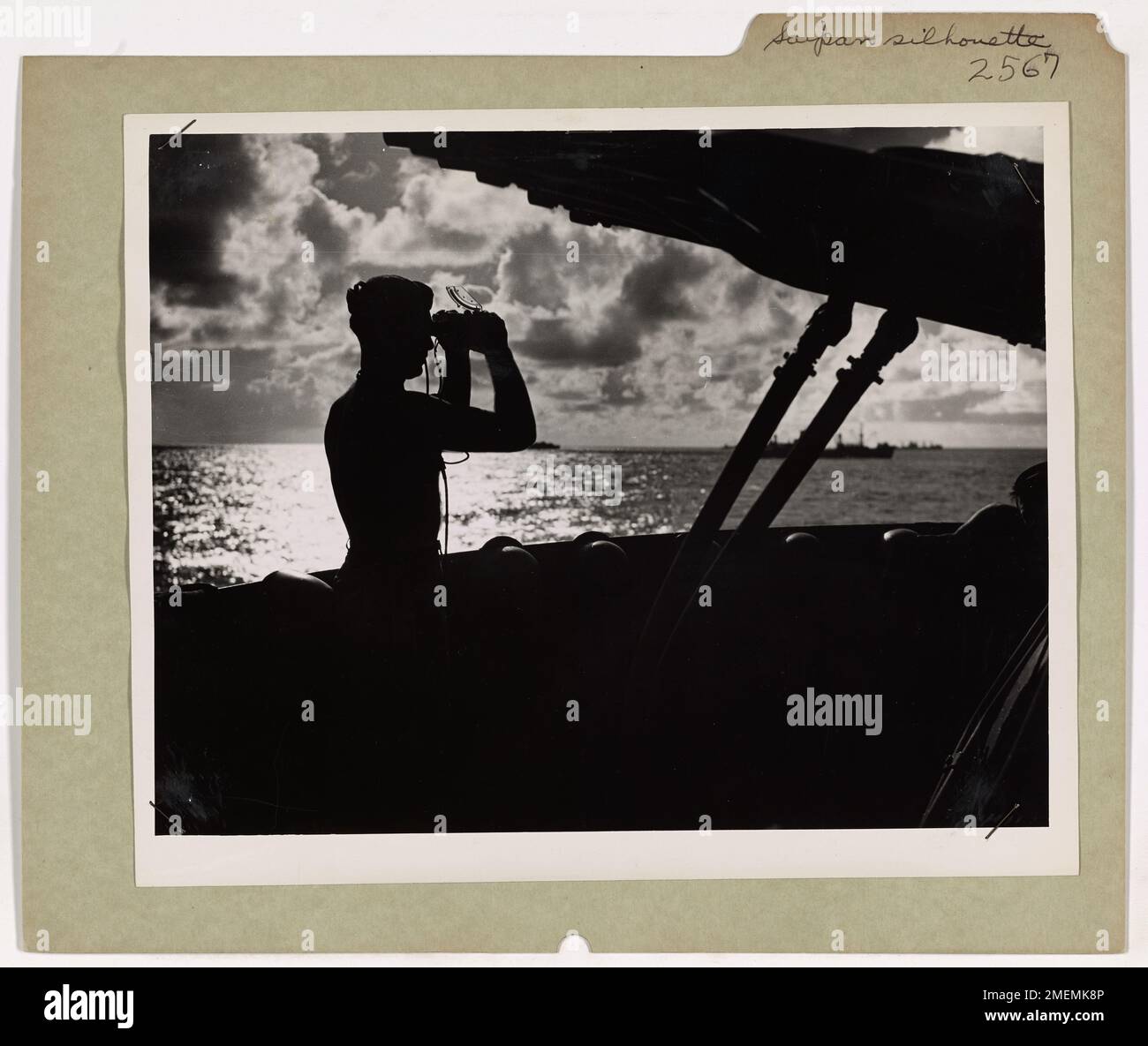Saipan Silhouette. Silhouetted against a background showing a section ...