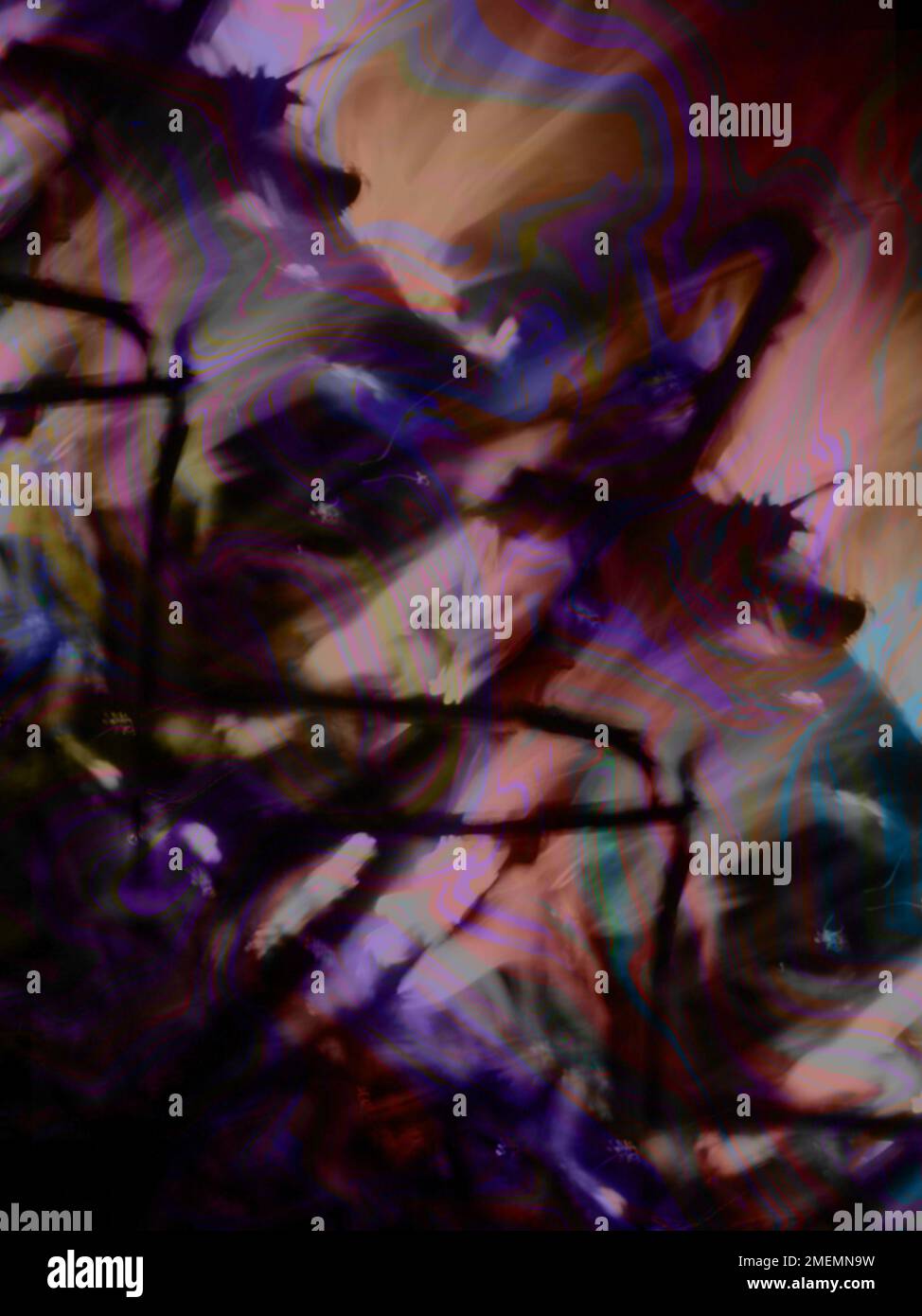 Multicolor dreamy jittery cinematic paint liquid spread abstract vivid ...