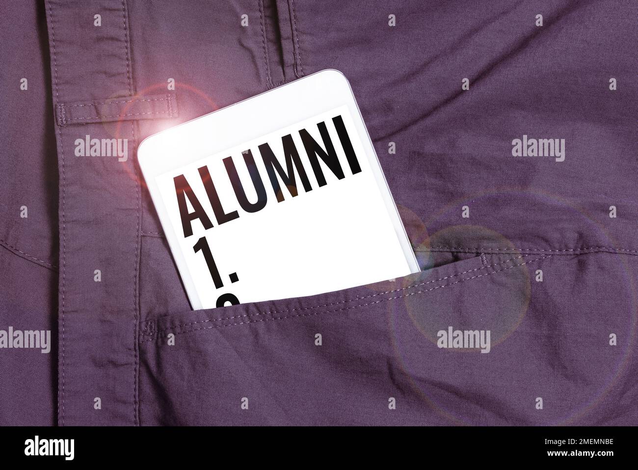 Sign displaying Alumni. Concept meaning former pupil or student ...