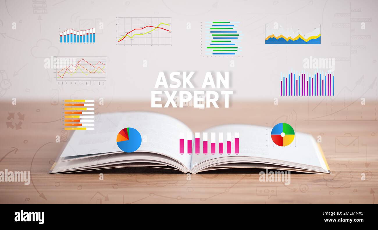open book, business concept concept Stock Photo - Alamy