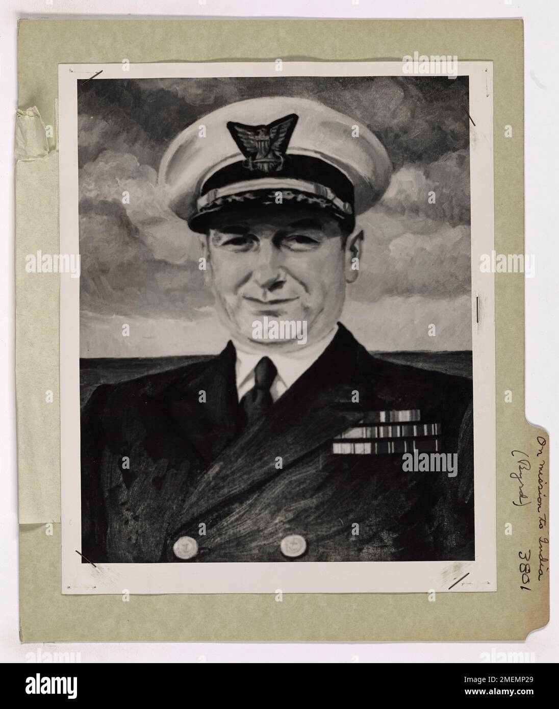 An artwork depicting Coast Guard Captain John H. Byrd, painted by Coast ...