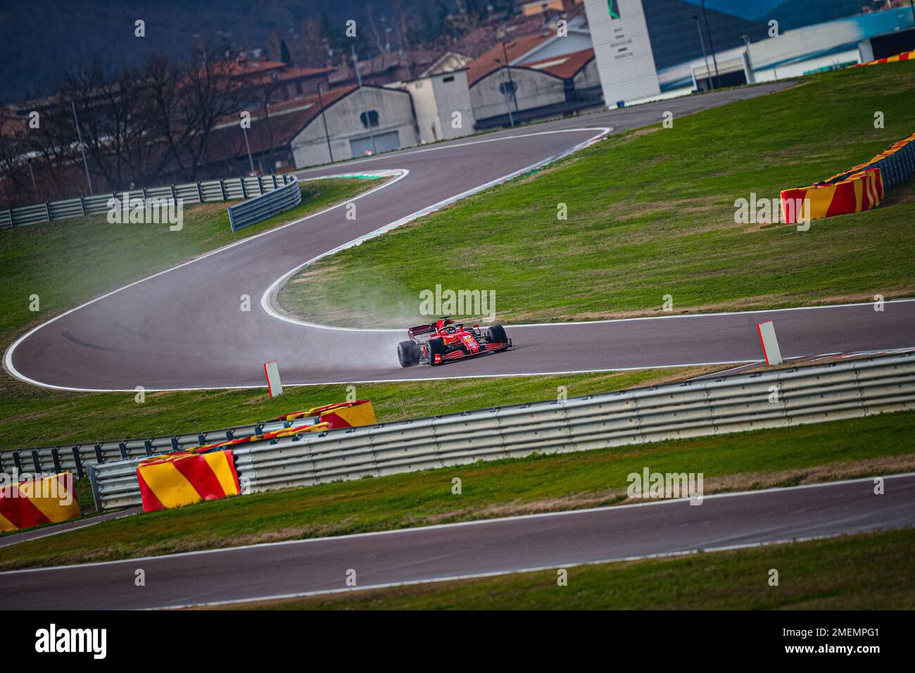 #39 Robert Shwartzman, Scuderia Ferrari during a test with the old 2021 ...