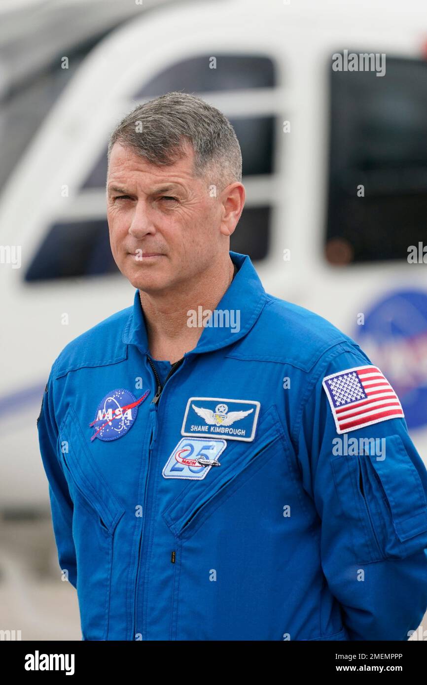 SpaceX Crew 2 member NASA astronaut Shane Kimbrough arrives at the ...