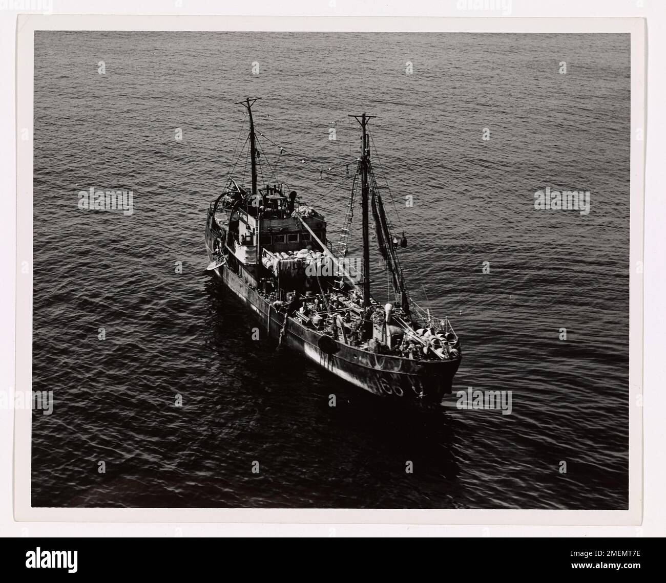 The Soviet Side Trawler CPT-4562 is seen operating at sea, showcasing ...