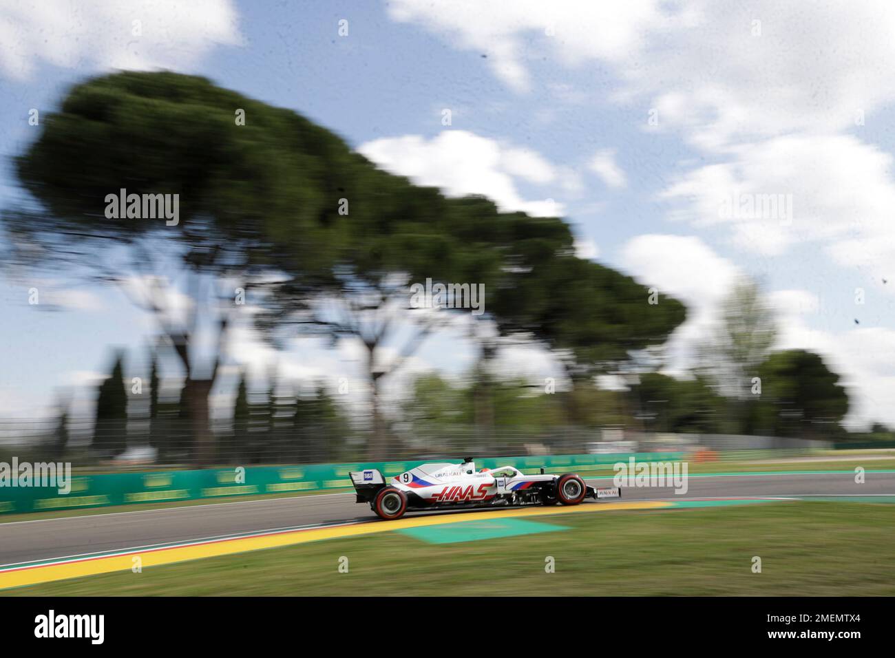 Haas driver Nikita Mazepin of Russia steers his car during free ...