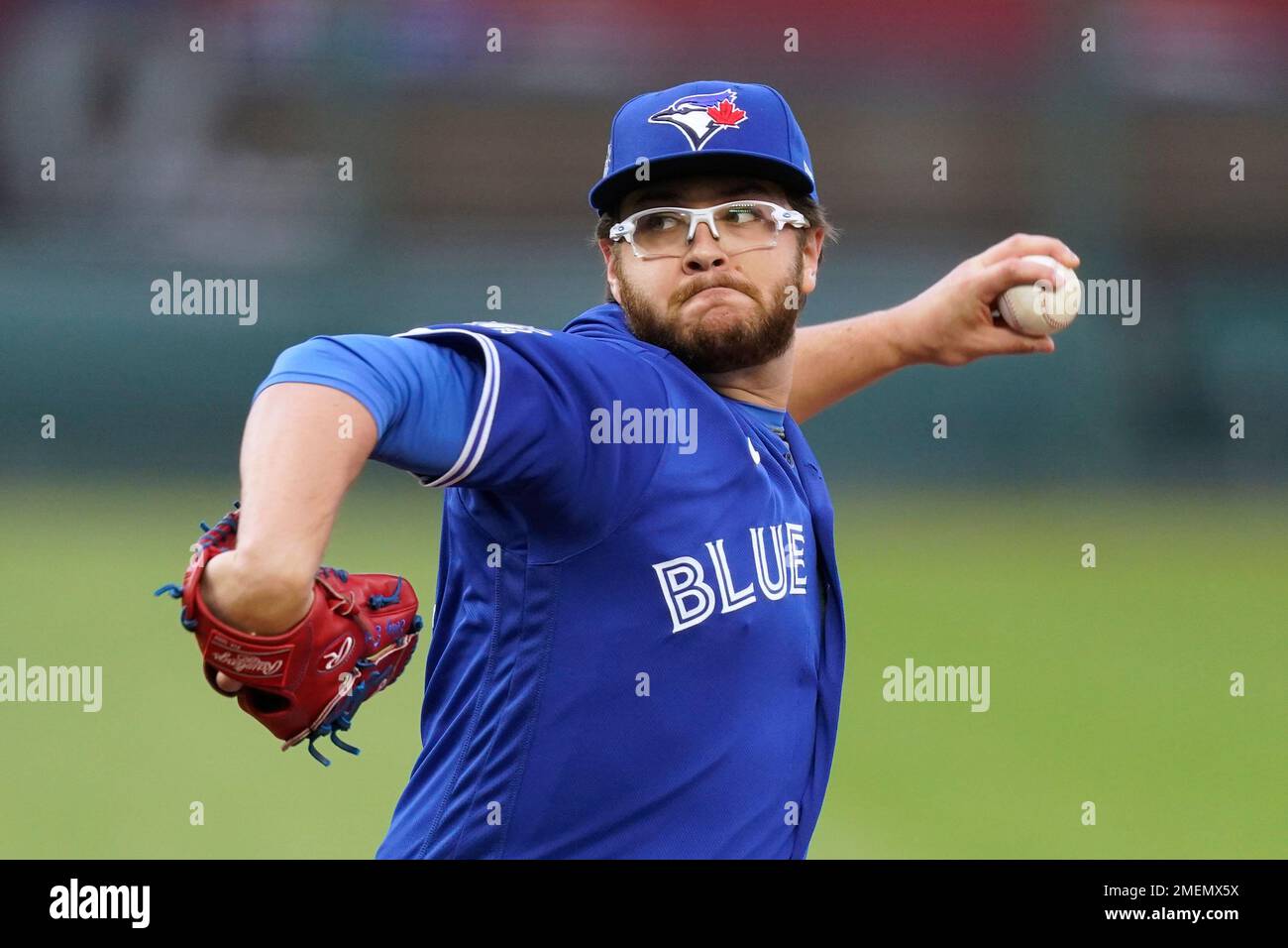 Toronto Blue Jays starting pitcher Anthony Kay throws during the first ...