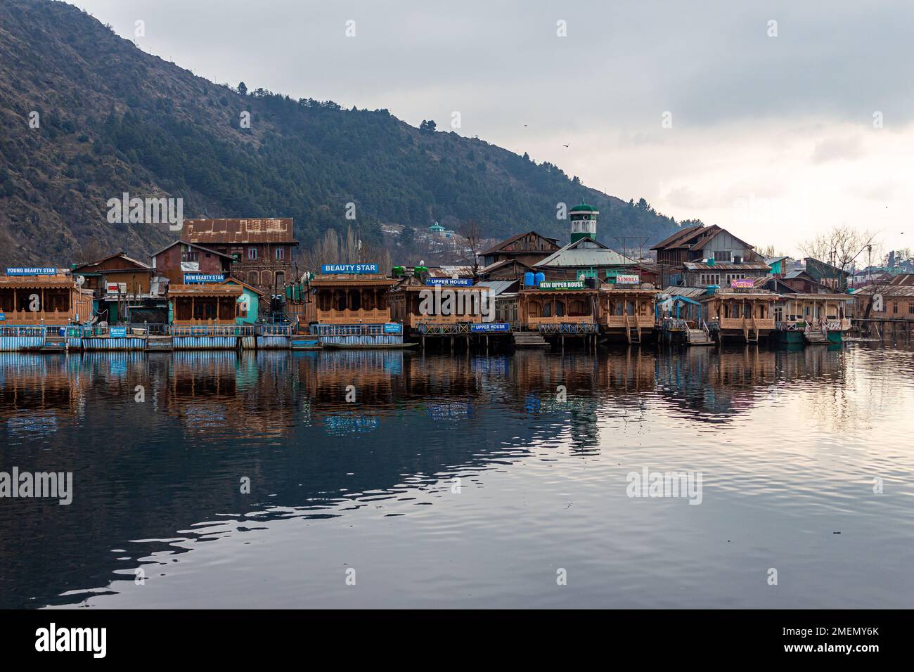 Popular Srinagar Houseboats in Dal Lake. Colourful Shikara ride ...
