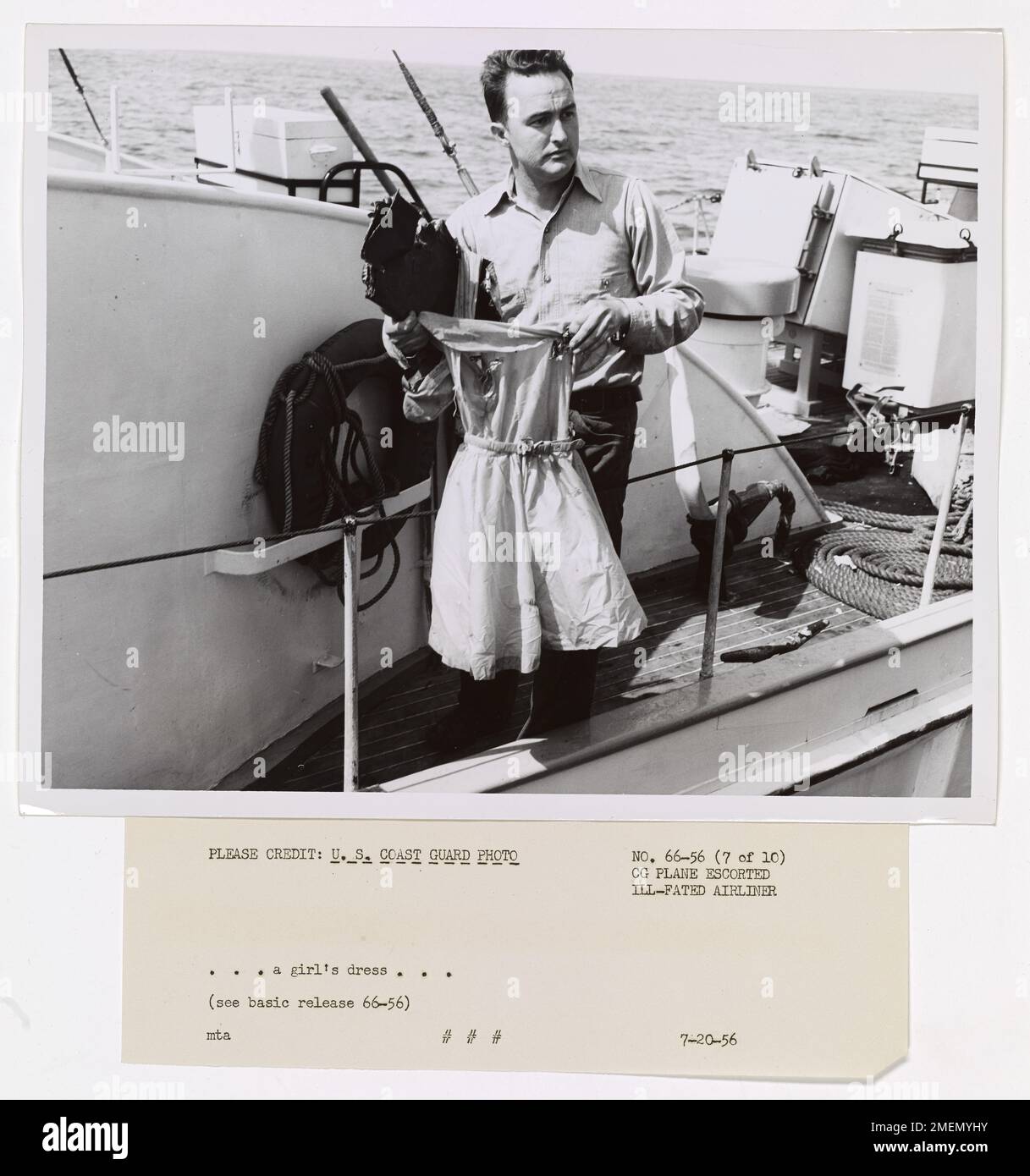 Coast Guard Searches Wreckage of Ill-fated Airliner. This image depicts ...