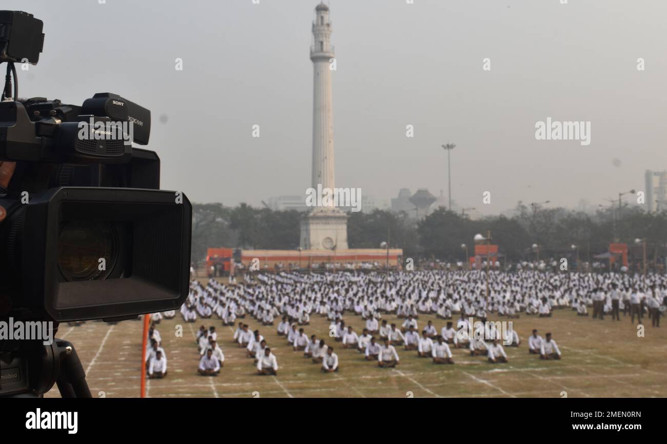 Kolkata, India. 24th Jan, 2023. The Hindu Nationalist organization ...