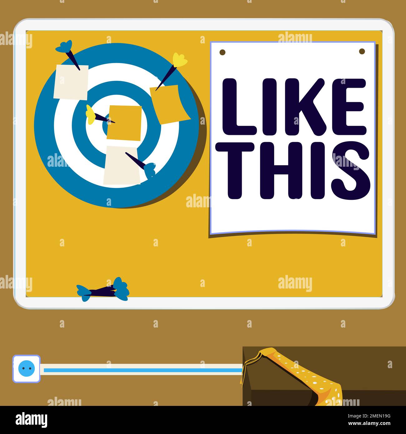 Sign displaying Like This. Conceptual photo An action refering to ...