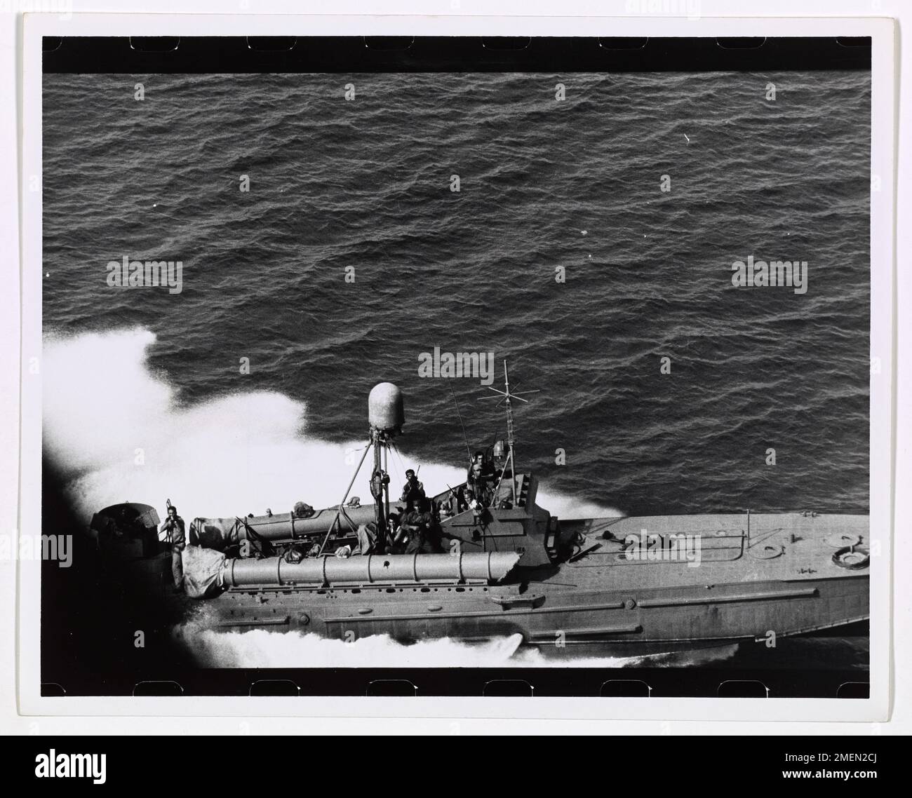 A Communist Cuban naval PT (Patrol Torpedo) boat is stationed at battle ...