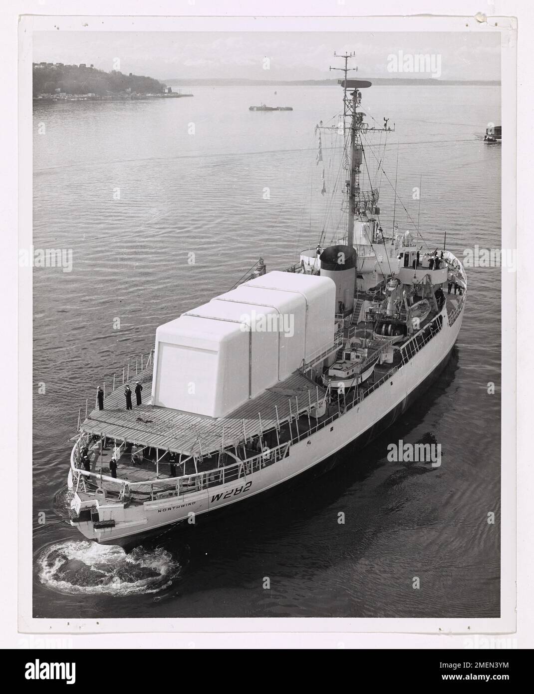 The U.S. Coast Guard icebreaker NORTHWIND features a retractable ...